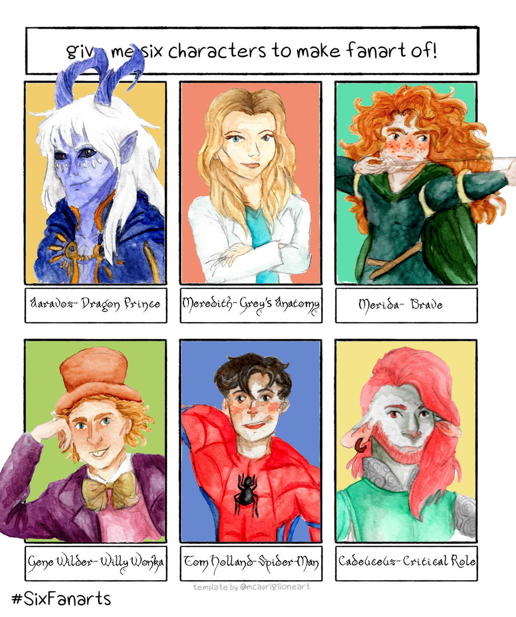 Six Fan Art Challenge By Danabeyer On Deviantart