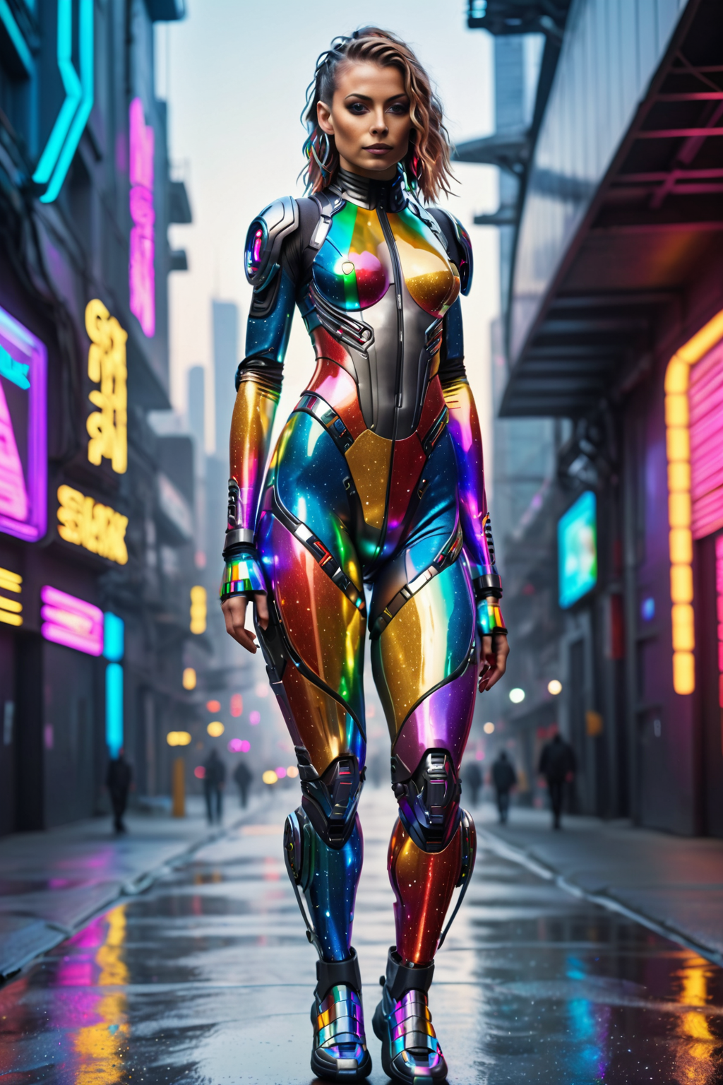 Rainbow Mech Cybersuit By Meadered4077 On Deviantart