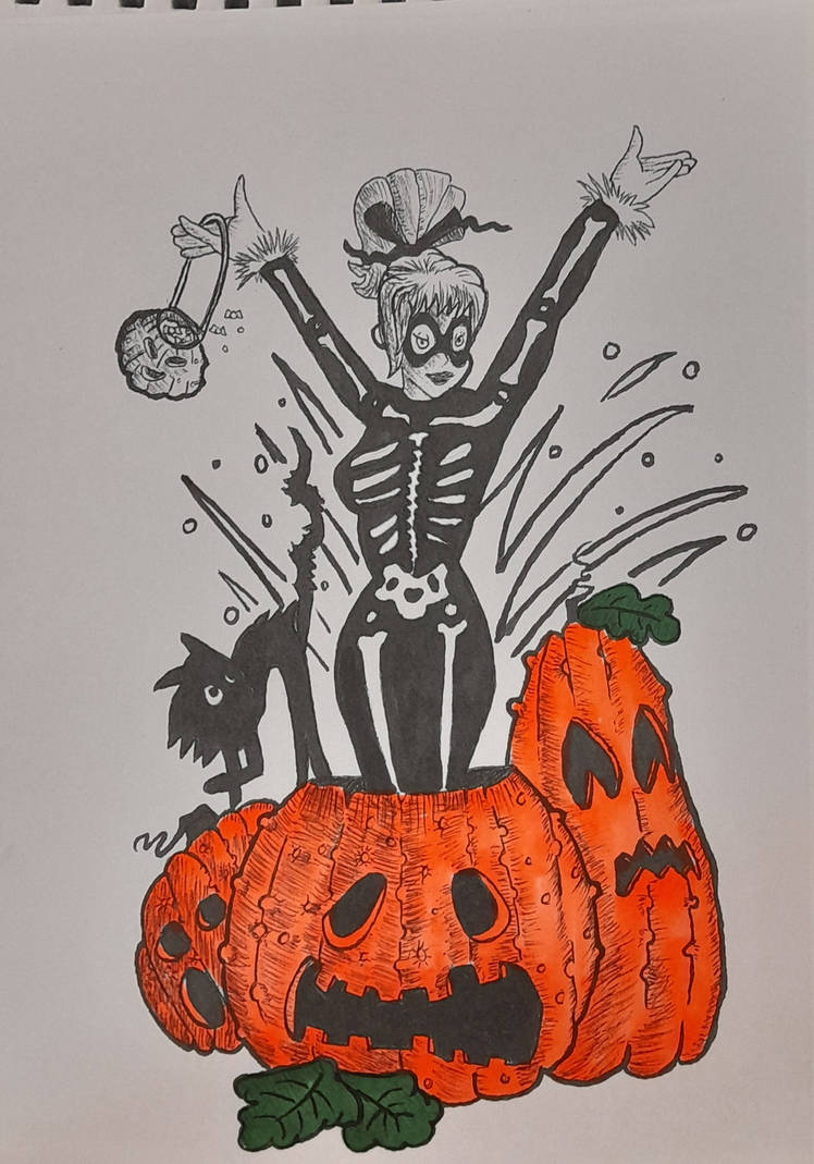 Halloween Pinup 3 By Rasanchezperez On Deviantart