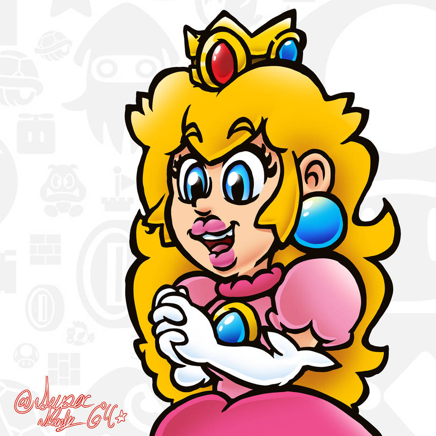 Princess Peach Fan Art By Supersanty64 On Deviantart