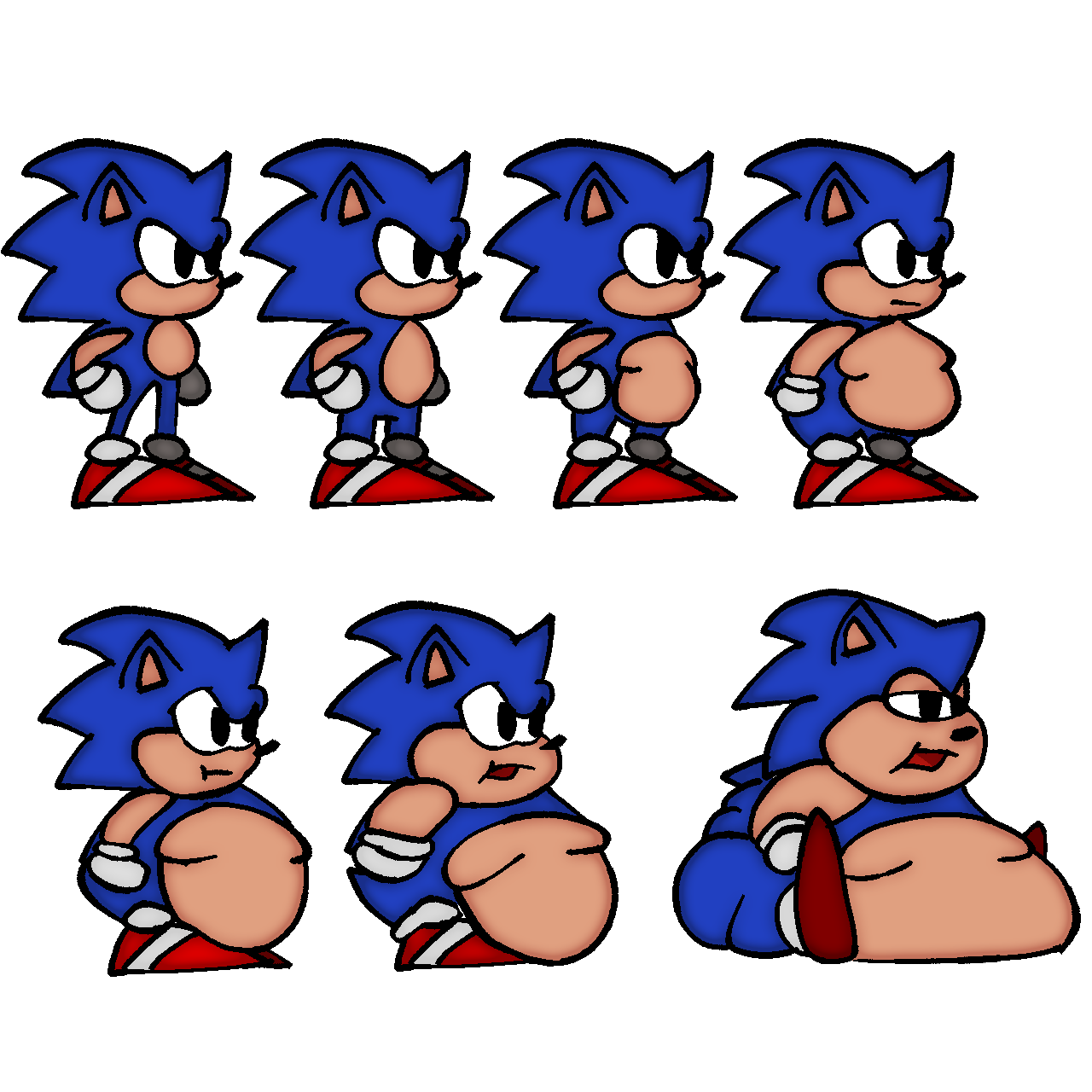 Lazy Ass Sonic 2 Xl Drawing I Did By Erinsfetishstuff On Deviantart