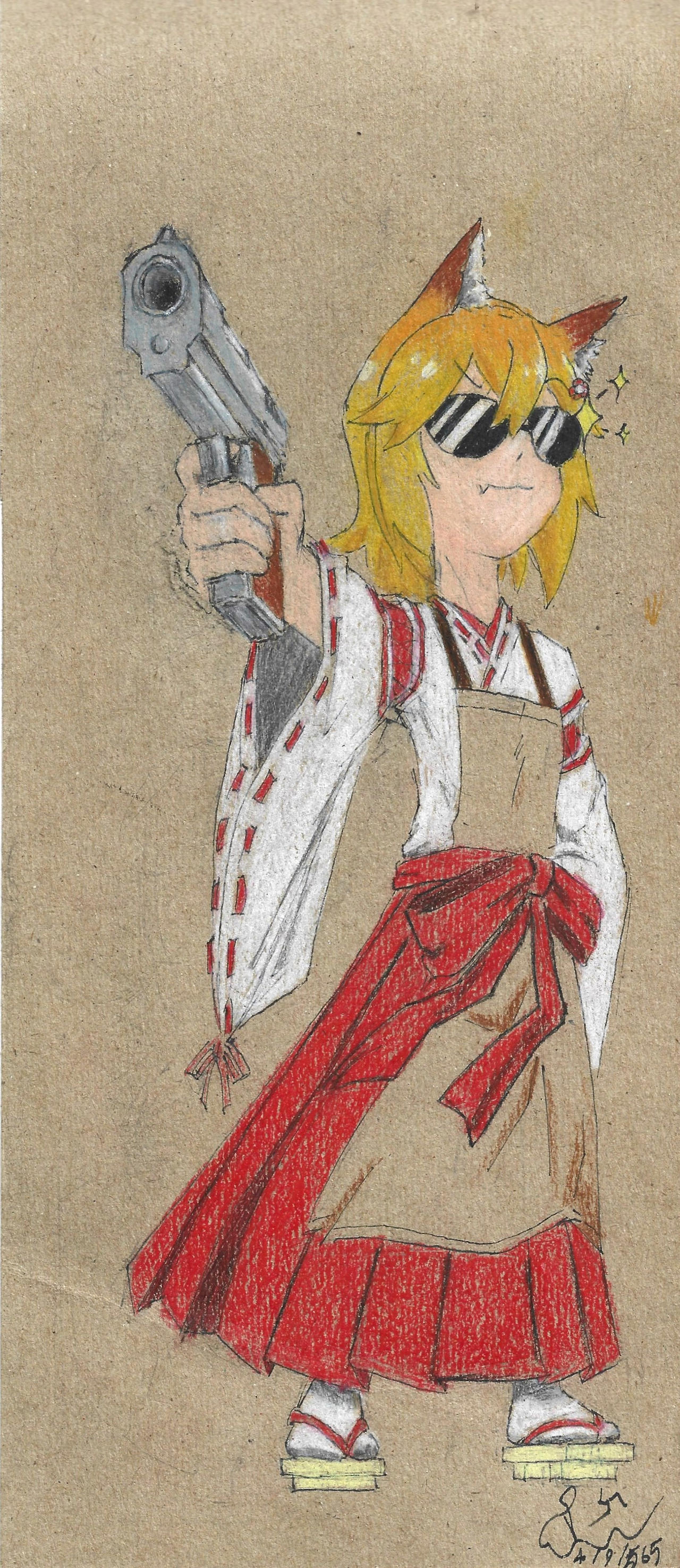Senko With Gun By Triskelion7332 On Deviantart