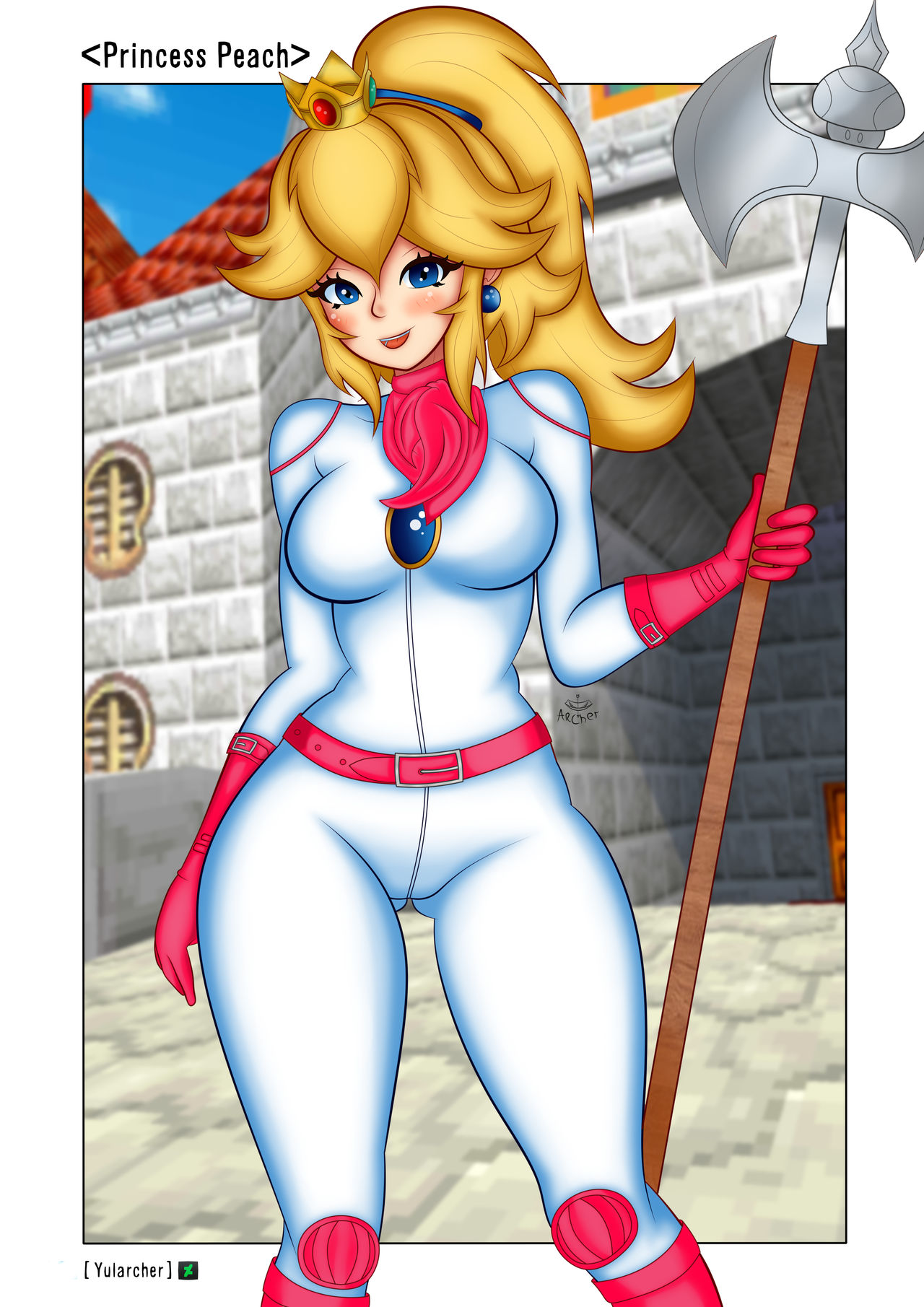 Princess Peach Biker Suit By Yularcher On Deviantart