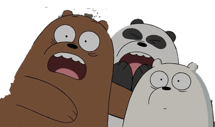 We Bare Bears Scared Bears Png By Sidabathetoonlord On Deviantart
