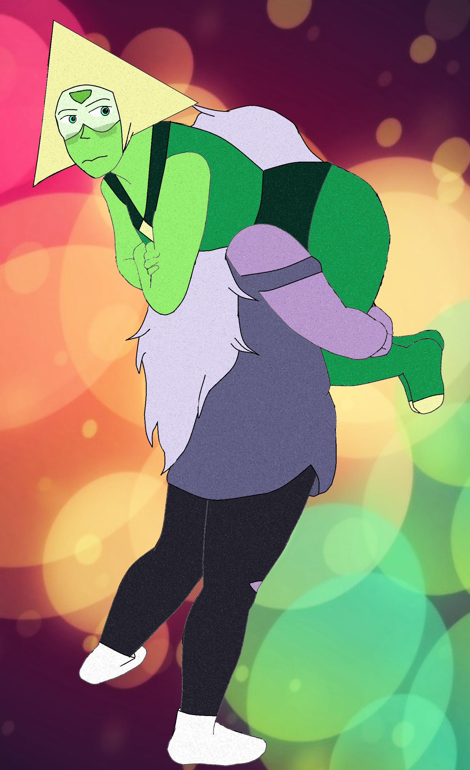 Peridot Amethyst Fanart By Ebbal On Deviantart