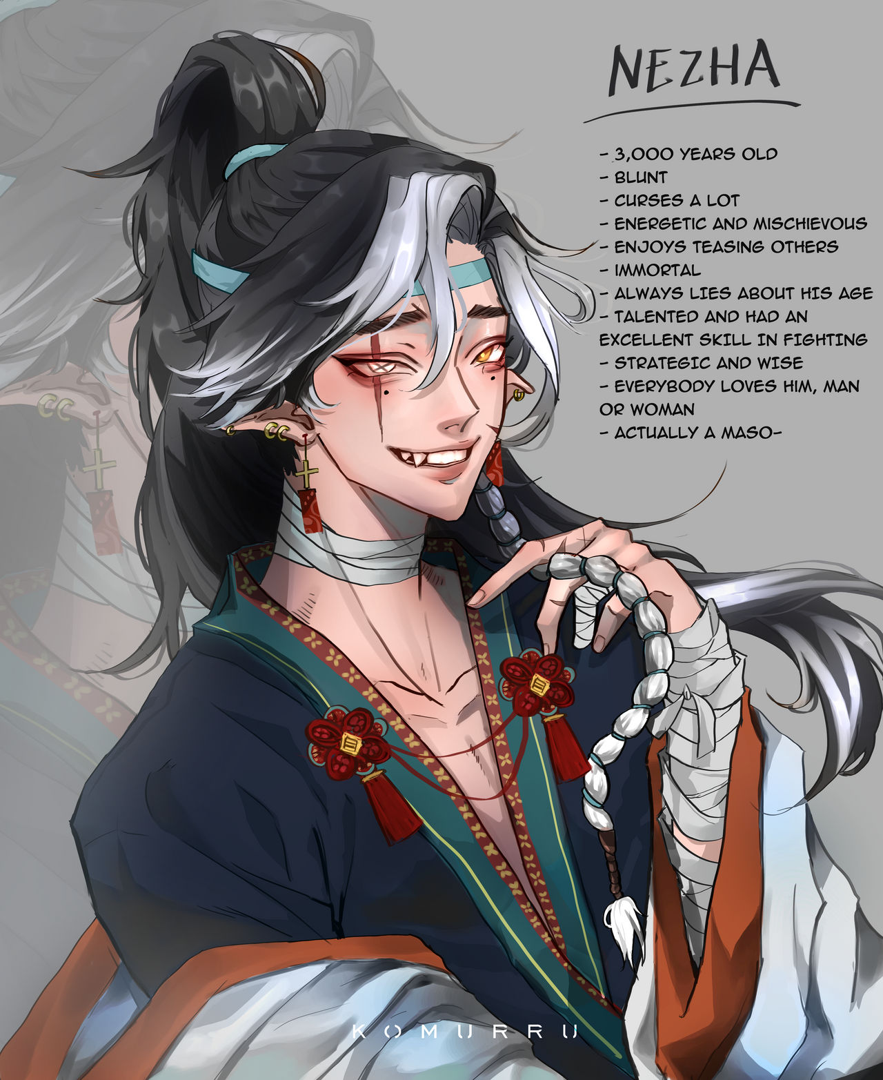 Nezha By Komurru On Deviantart
