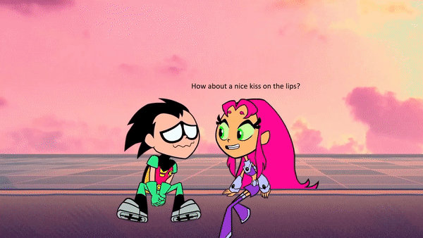 Robin Gets A Kiss By Liplover6930 On Deviantart