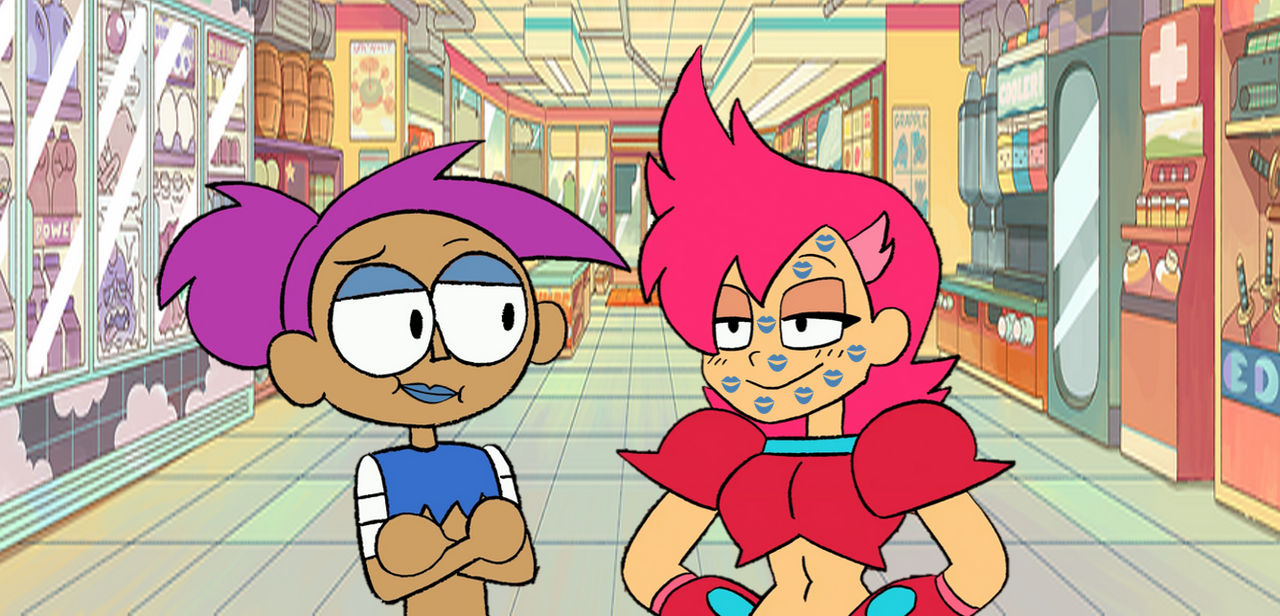 Enid And Red Action By Liplover6930 On Deviantart
