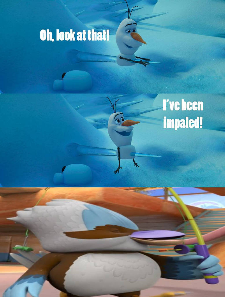 Ferdinand Laughs At Olaf Getting Impaled By Starshinerapgirl On Deviantart