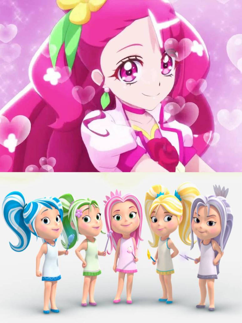 Cure Grace Meets The Main Lite Sprites By Starshinerapgirl On Deviantart