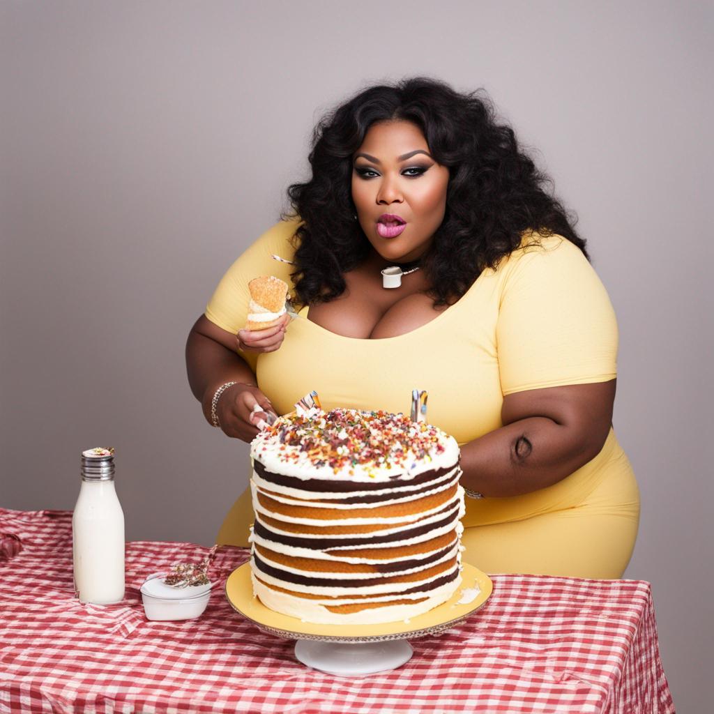 Ssbbw Lizzo Eating Cake By Titsarekool666 On Deviantart