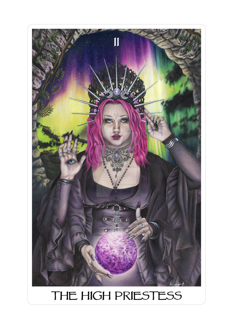 The High Priestess Tarot Card By Artbykayleigh On Deviantart
