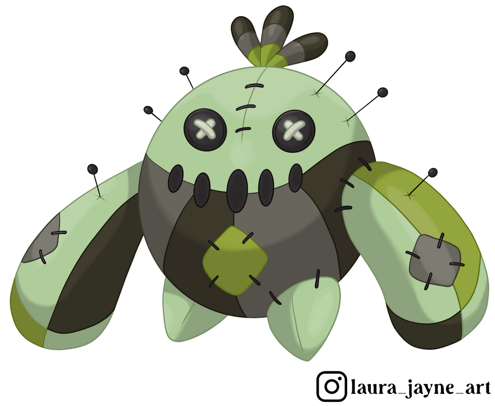 Hallowed Pokemon Cacnea Shiny By Laura Jayne Art On Deviantart
