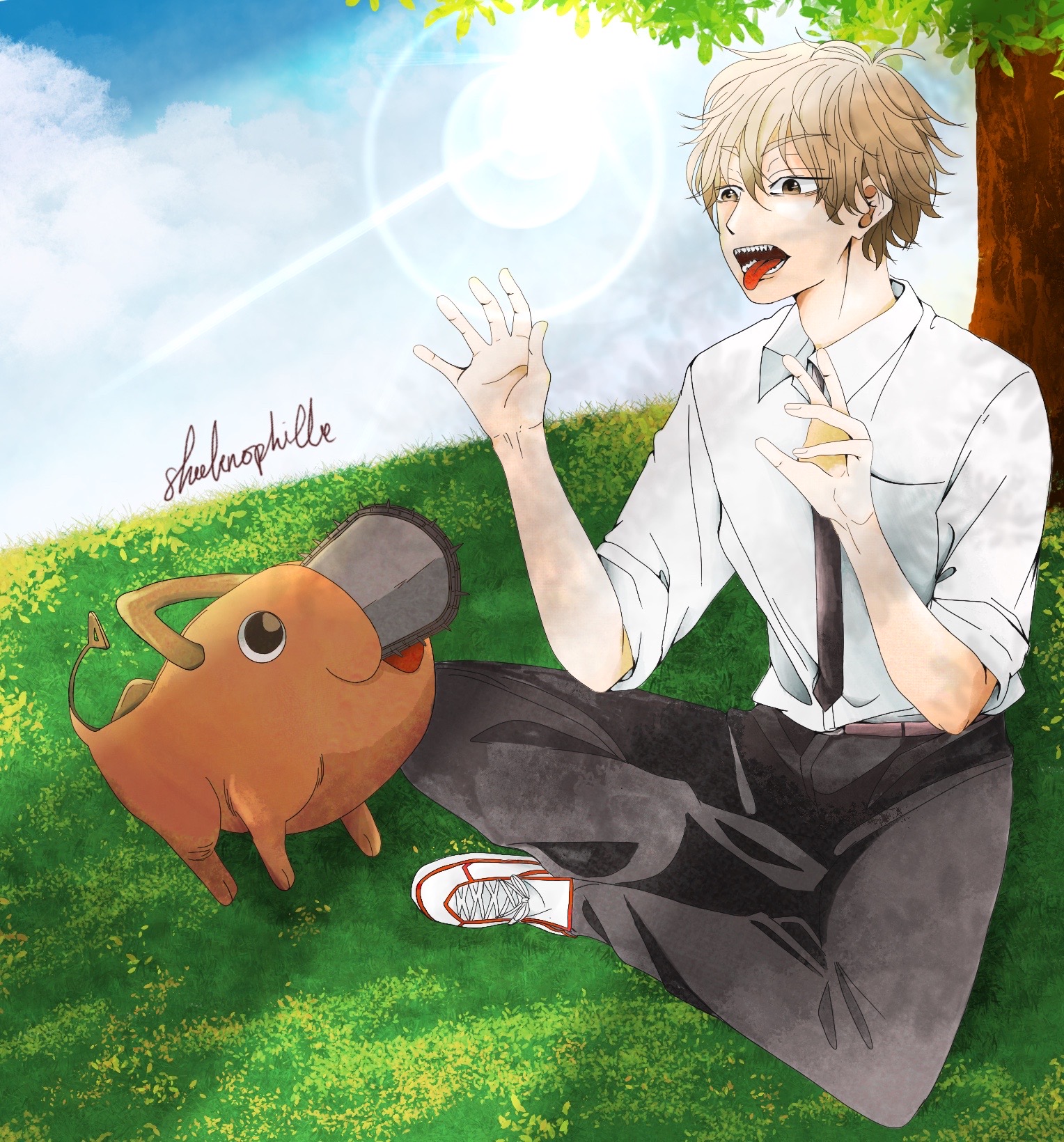 Denji Fanart By Shelenophille On DeviantArt denji-fanart-by-shelenophille-on-deviantart