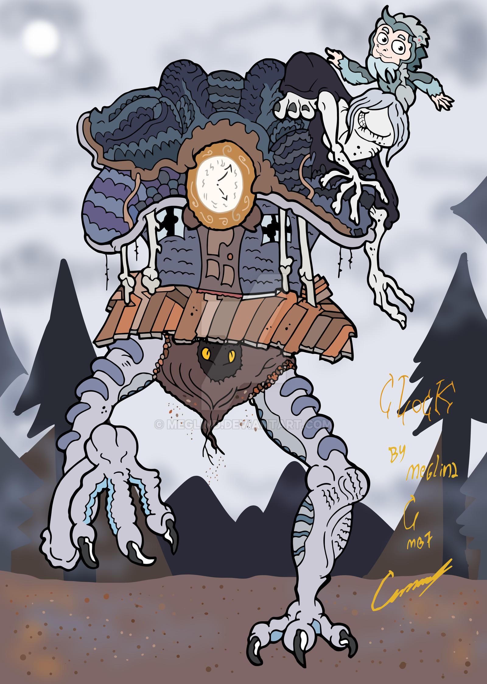 INKTOBER Day 14 Clock by Meglind on DeviantArt INKTOBER Day 14 Clock by Meglind on DeviantArt
