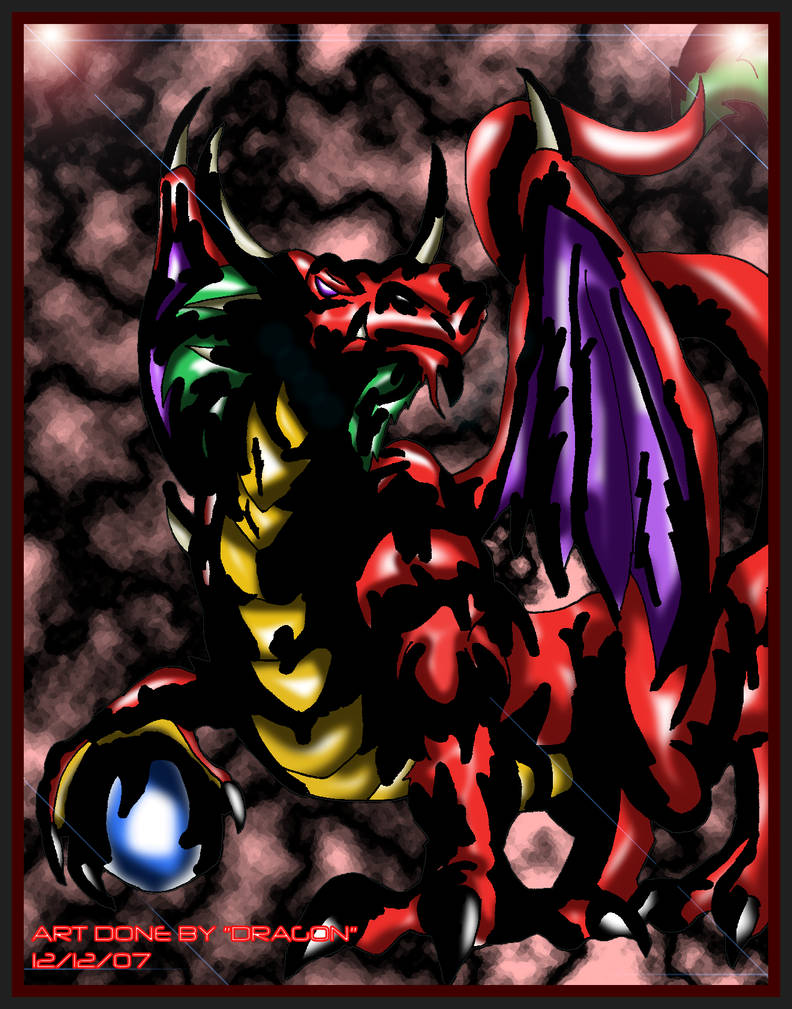 Dark red dragon by NR3 on DeviantArt