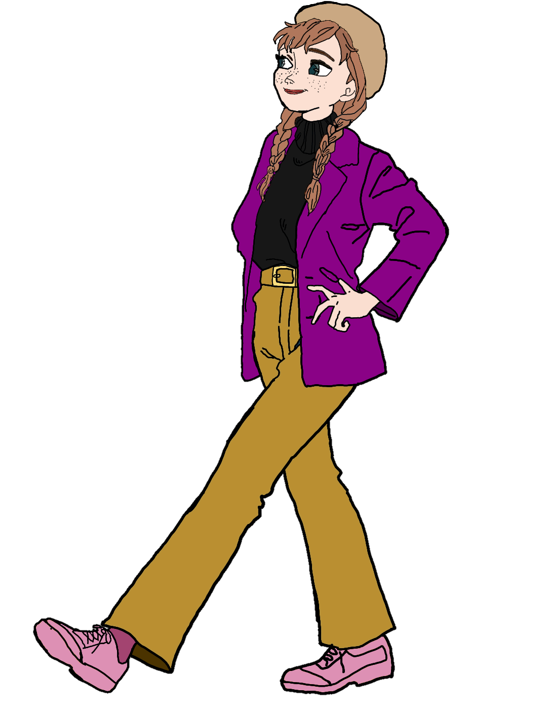 Modern Anna Frozen 2 Version Disney Style By Ortiz3949 On Deviantart