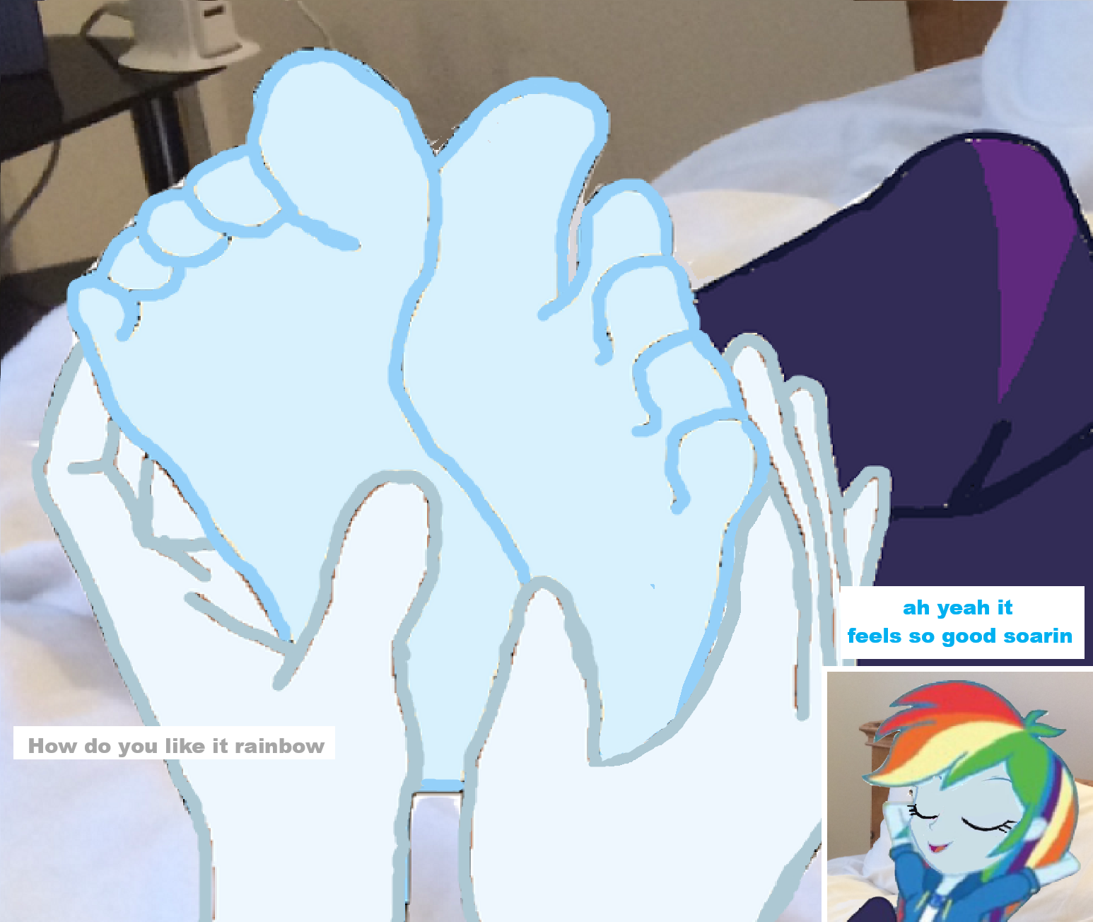 Soarin Massage Rainbow Dash`s Feet By Yungdeez On Deviantart