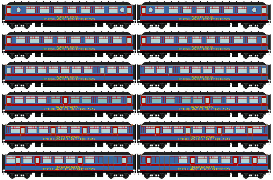 Sodor polar express coaches by TheJaLeonard on DeviantArt Sodor polar express coaches by TheJaLeonard on DeviantArt
