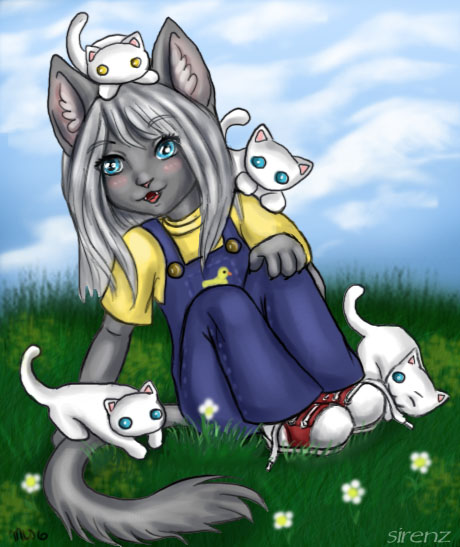 Kiki kitty girl by Sirenz on DeviantArt