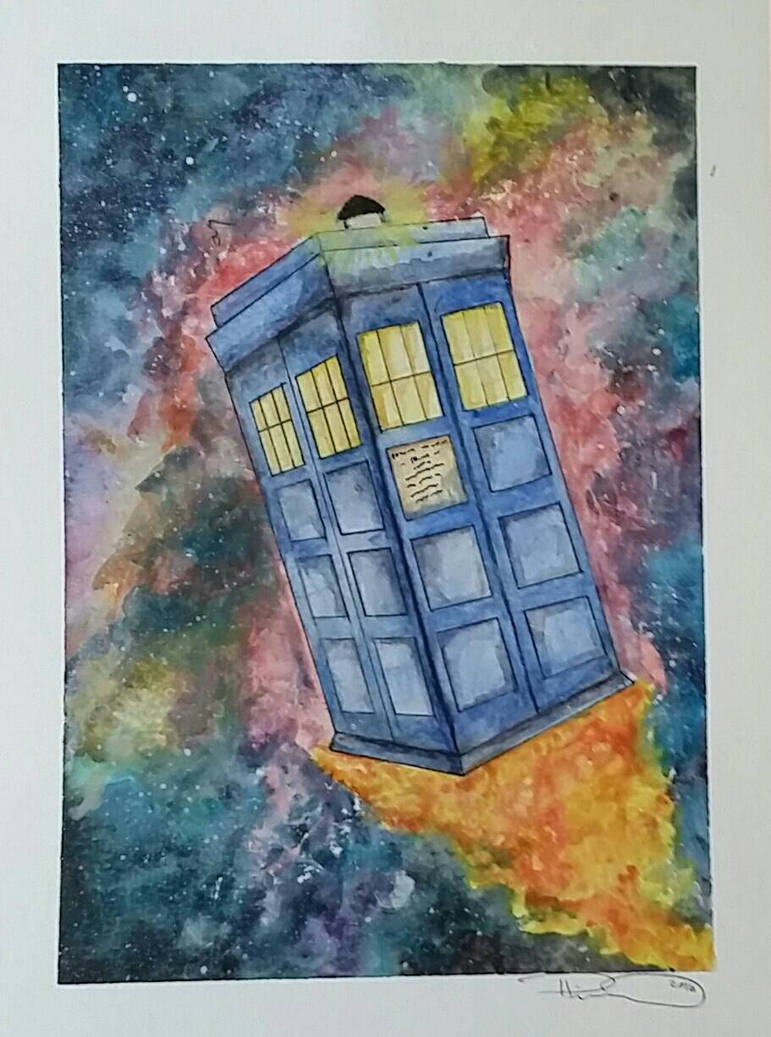 Flying Tardis By Hannahabate On Deviantart