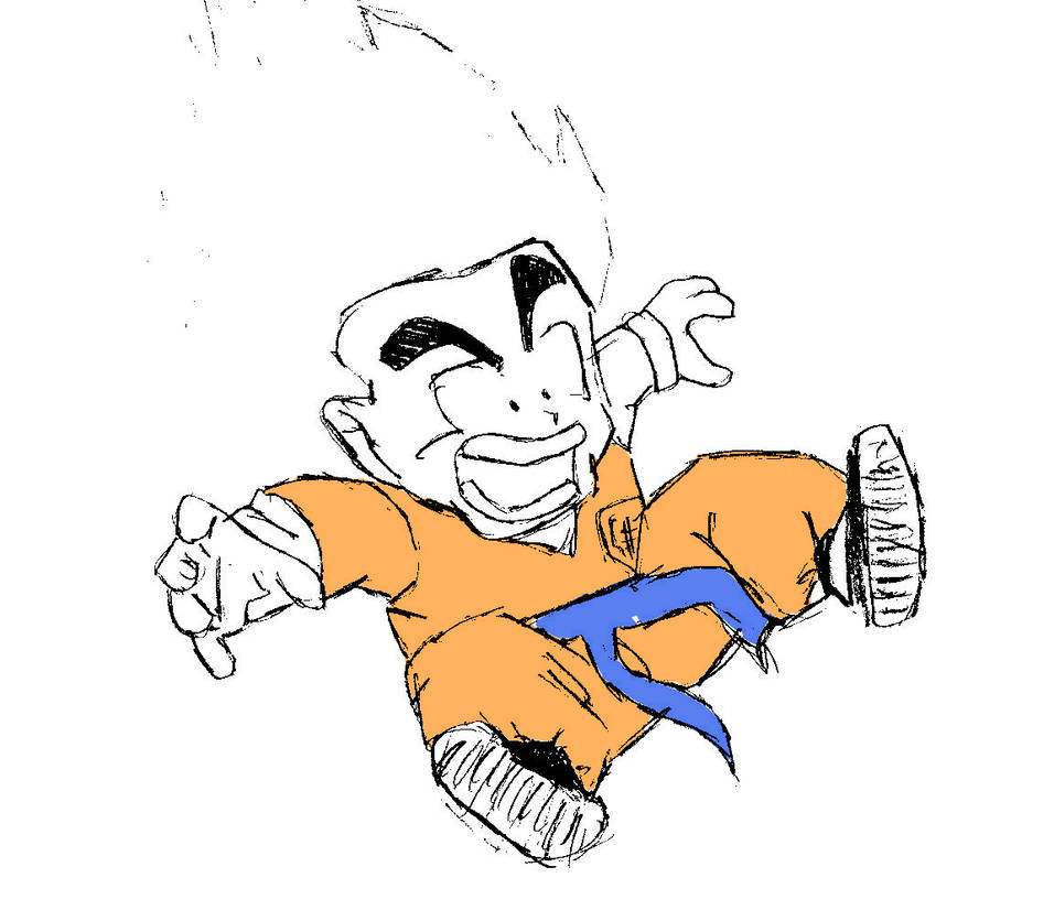 Gohan falling by Crofty44 on DeviantArt