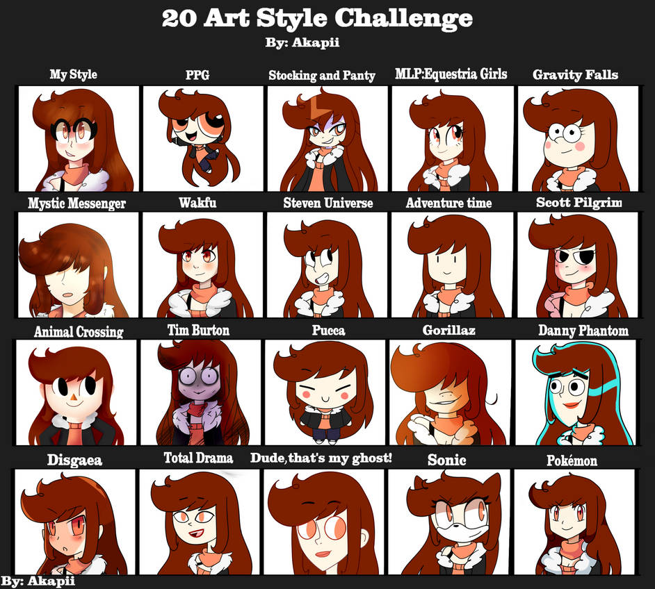 20 Art Style Challenge By Akapiiart On Deviantart