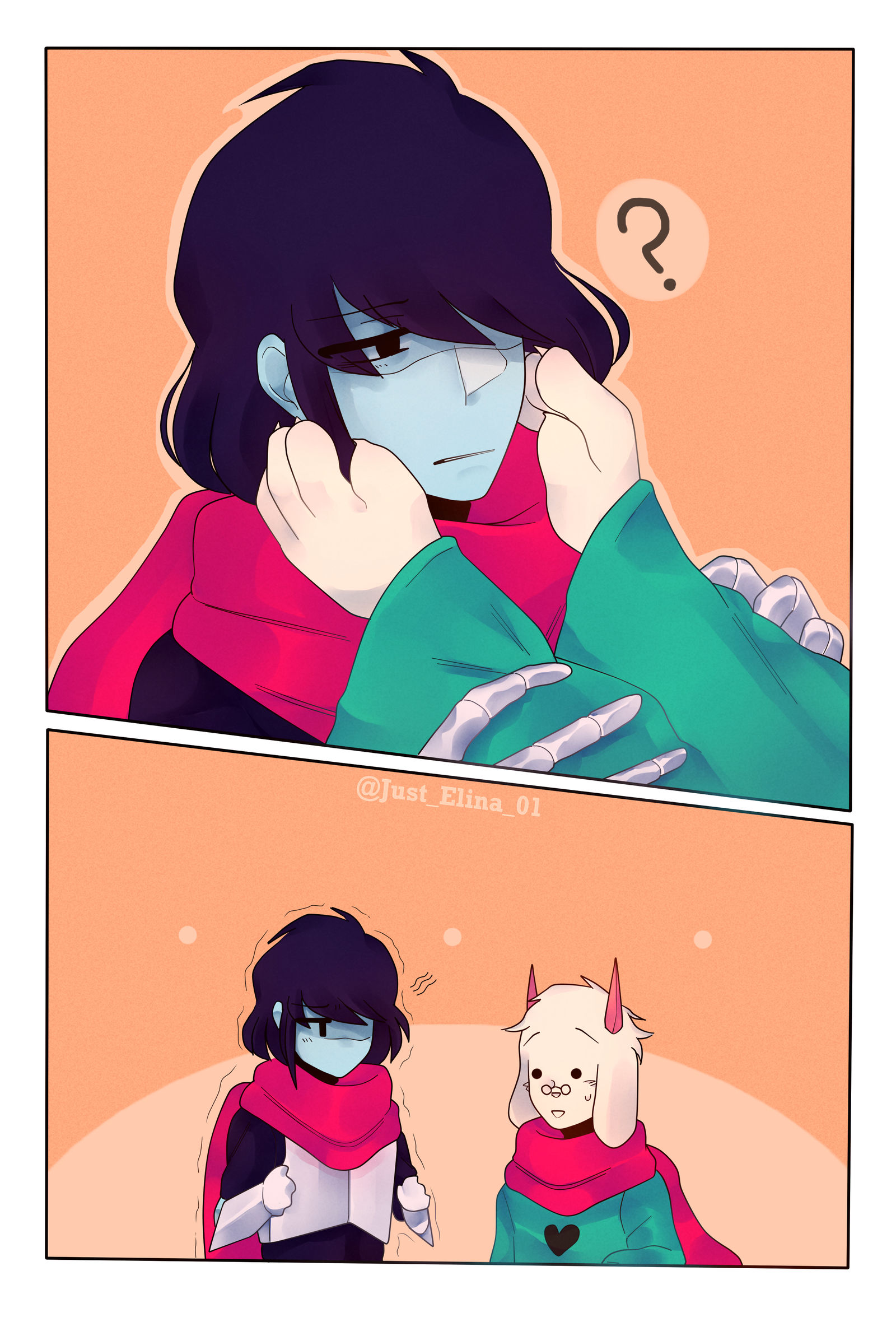 Kris X Ralsei Deltarune By Just Elina On Deviantart