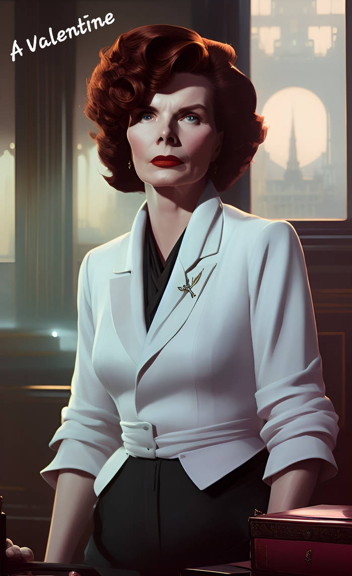 (The Celebrity Femme Fatale Series) Katharine H by LadyValsArt1983 on ... (The Celebrity Femme Fatale Series) Katharine H by LadyValsArt1983 on ...