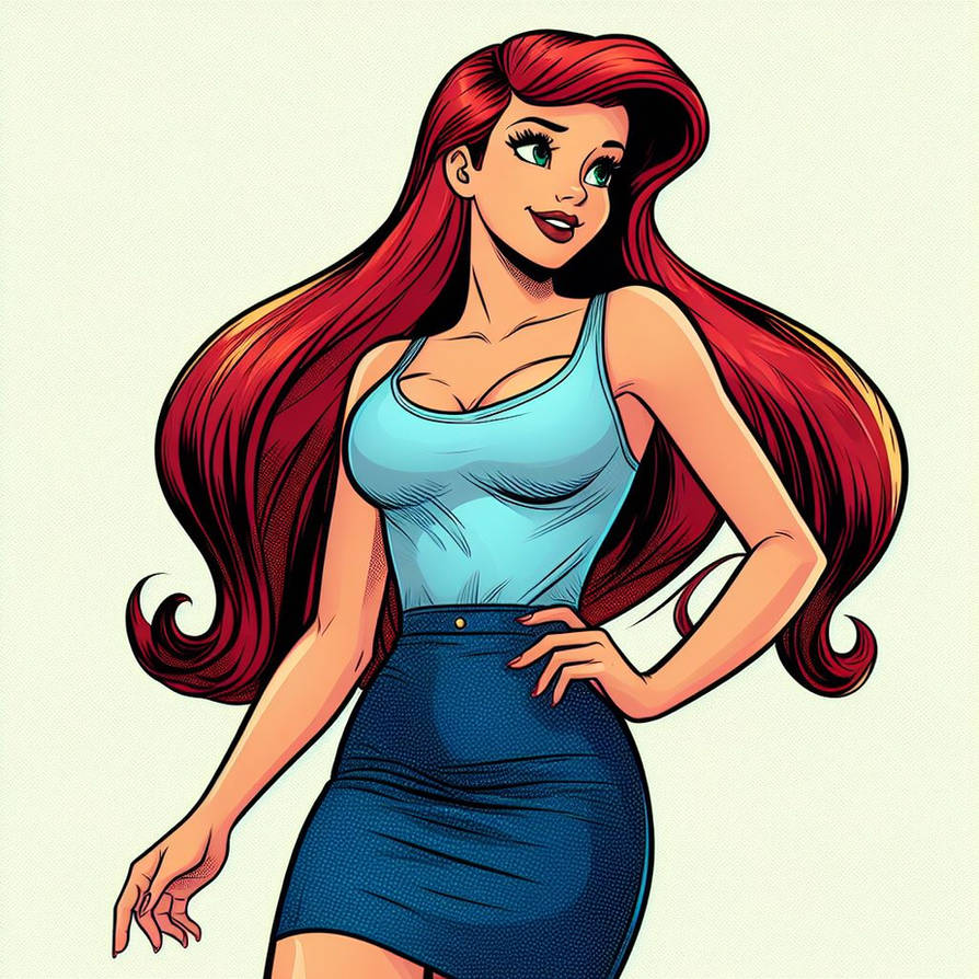 Ariel Comic Book Beauty By Floodunversed On Deviantart
