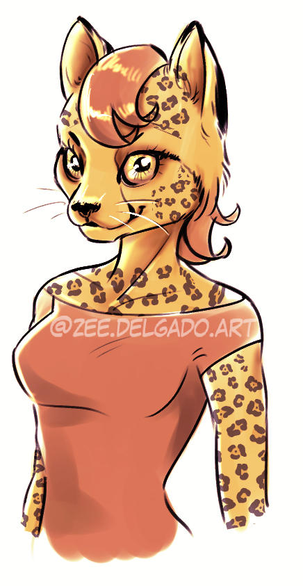 Cheetah Girl By Zeethereddinosaur On Deviantart