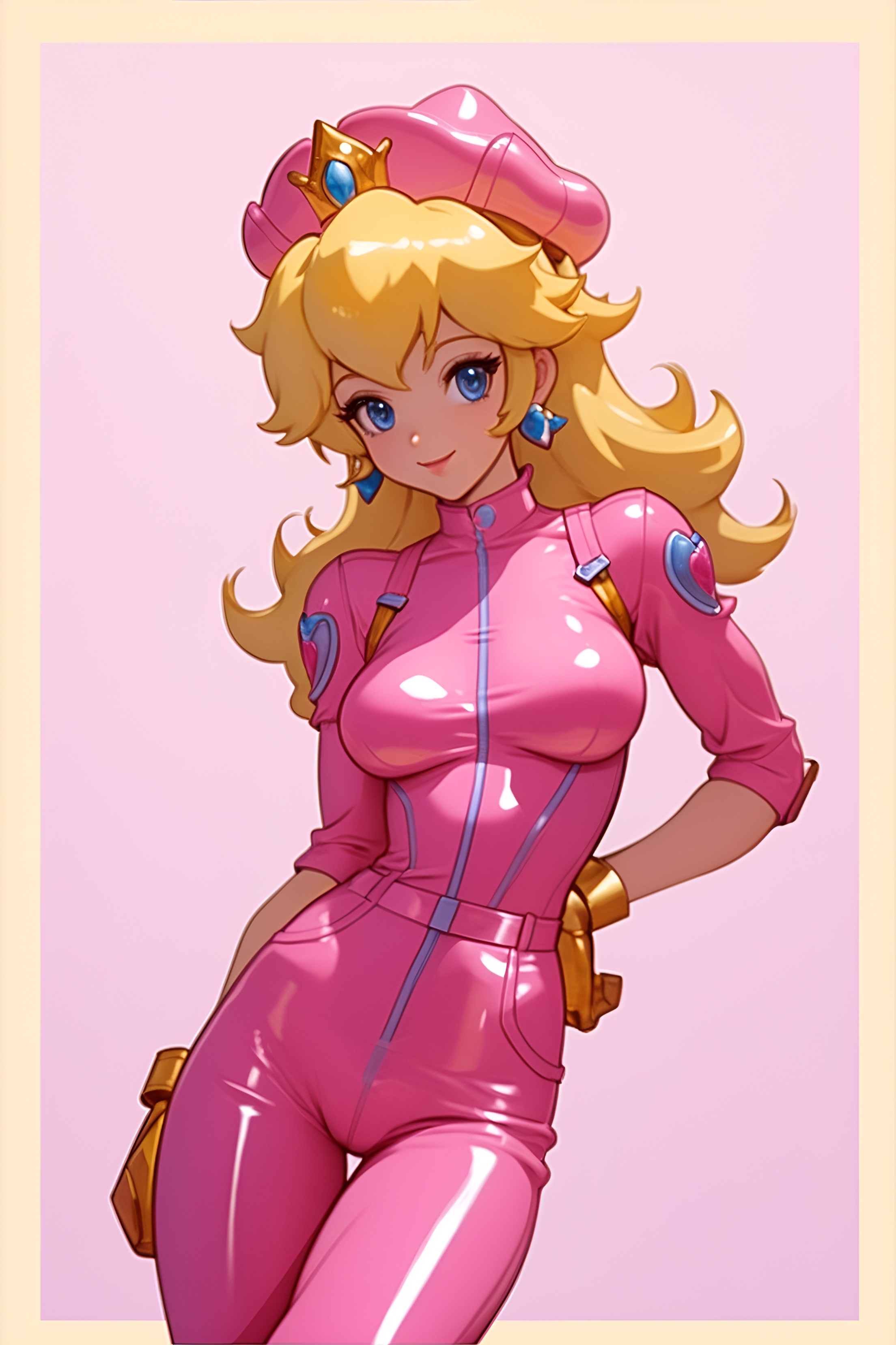 Princess Peach Ready For The Race By 0binobi On Deviantart