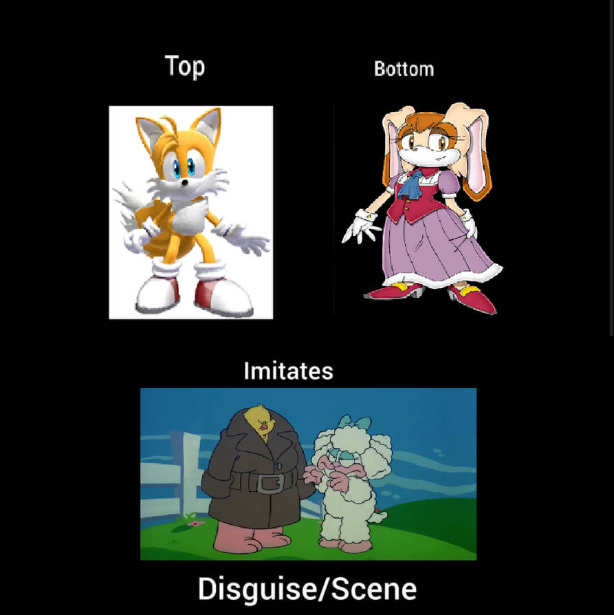 Tails And Vanilla Imitate This Disguise By Powerpup97 On Deviantart