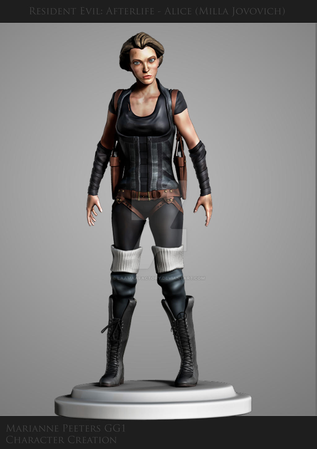 Alice Resident Evil Afterlife By Laamaafactory On Deviantart