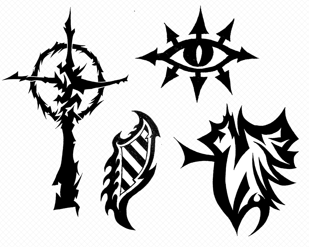 Tribal V Tattoo