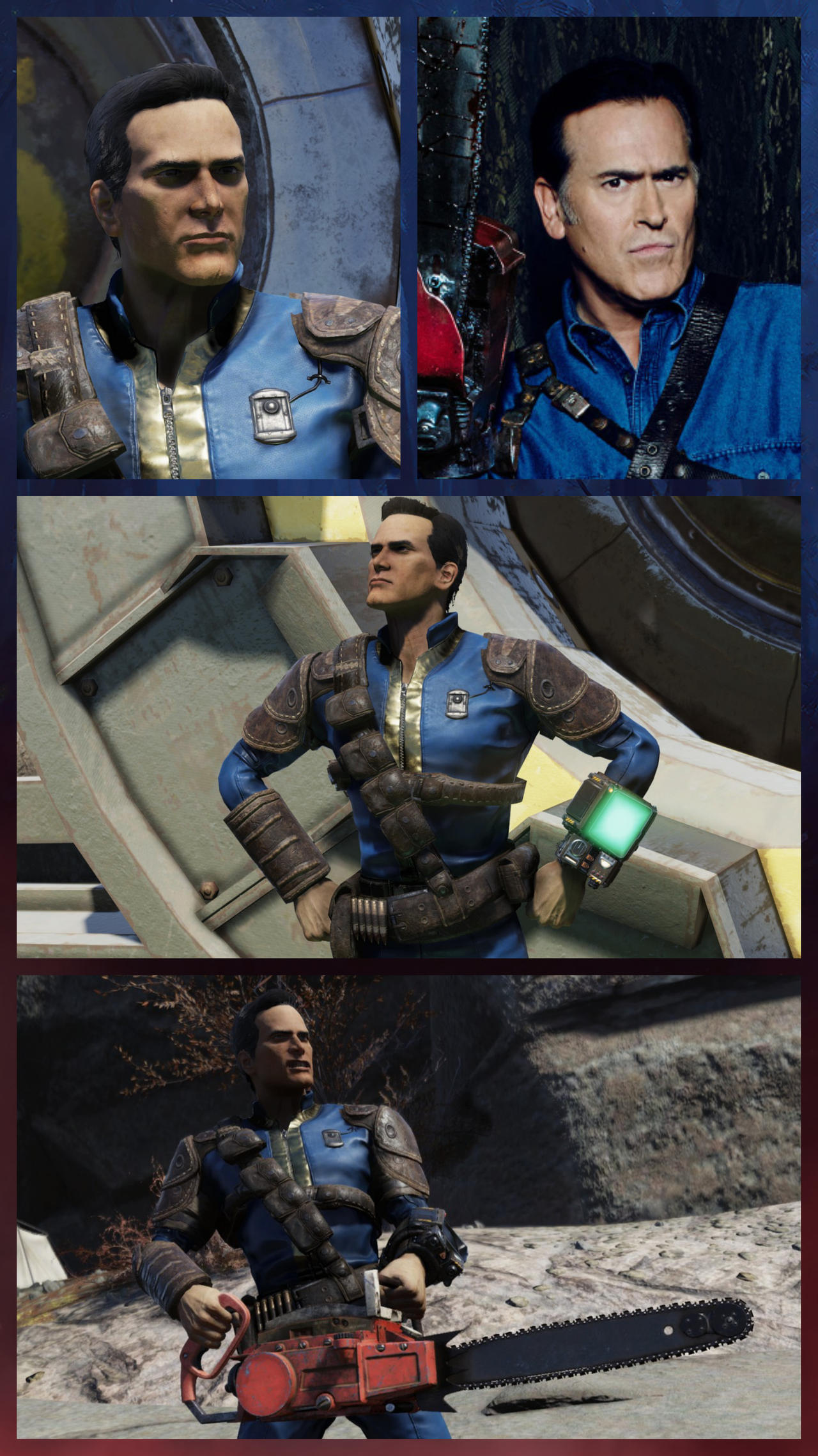 Ash Williams in Fallout 76 by Maniac-Deadite on DeviantArt Ash Williams in Fallout 76 by Maniac-Deadite on DeviantArt
