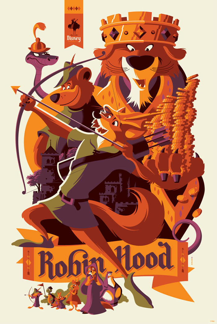 Robin Hood Poster By Tom Whalen By Locopoton1 On Deviantart