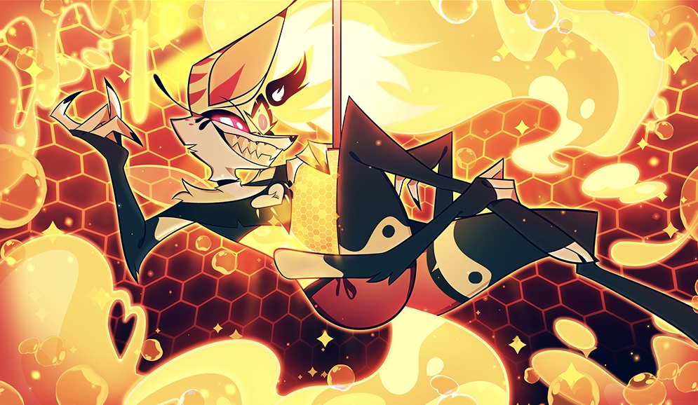 Beelzebub Helluva Boss Helluva Boss 1girl Black Gloves Black Thighhighs Blonde Hair
