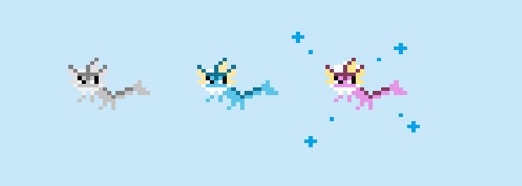 Random Sprites Of Vaporeon By Gardehero On Deviantart