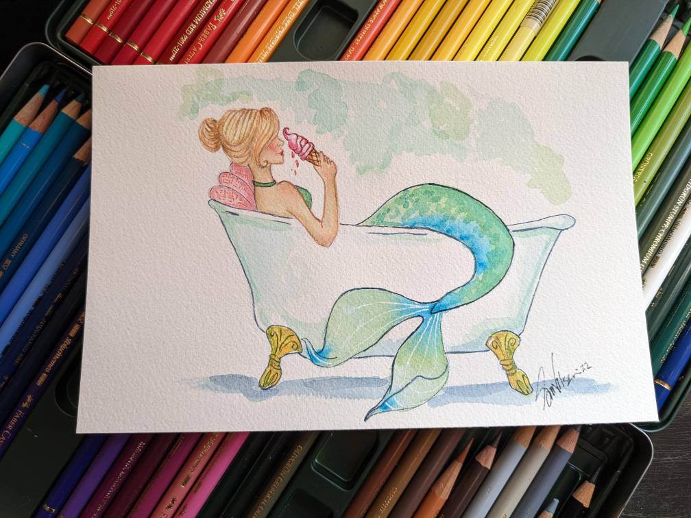 Mermaid Ice Cream Cone By Jerzee Girl On Deviantart