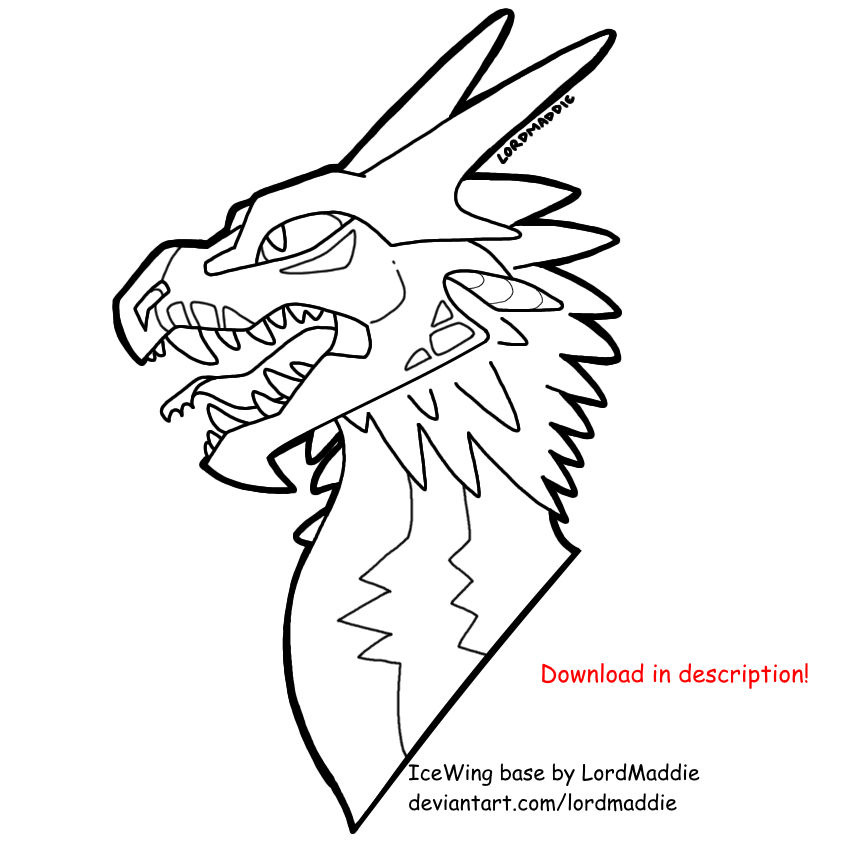 Lordmaddies F2u Icewing Headshot Base By Lordmaddie On Deviantart