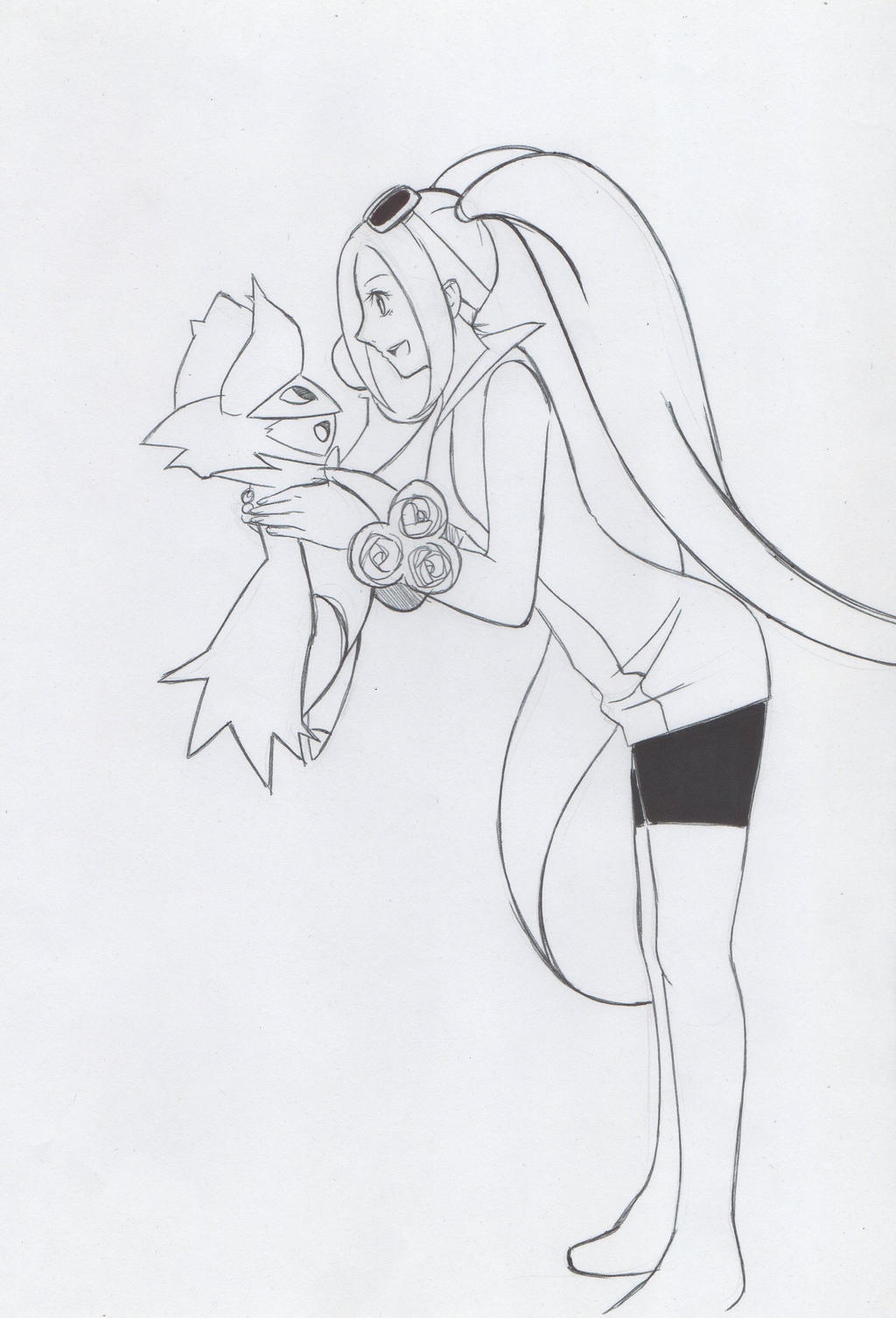 Pokemon Lovrina Playing With A Roserade By Jhonbanhart On Deviantart