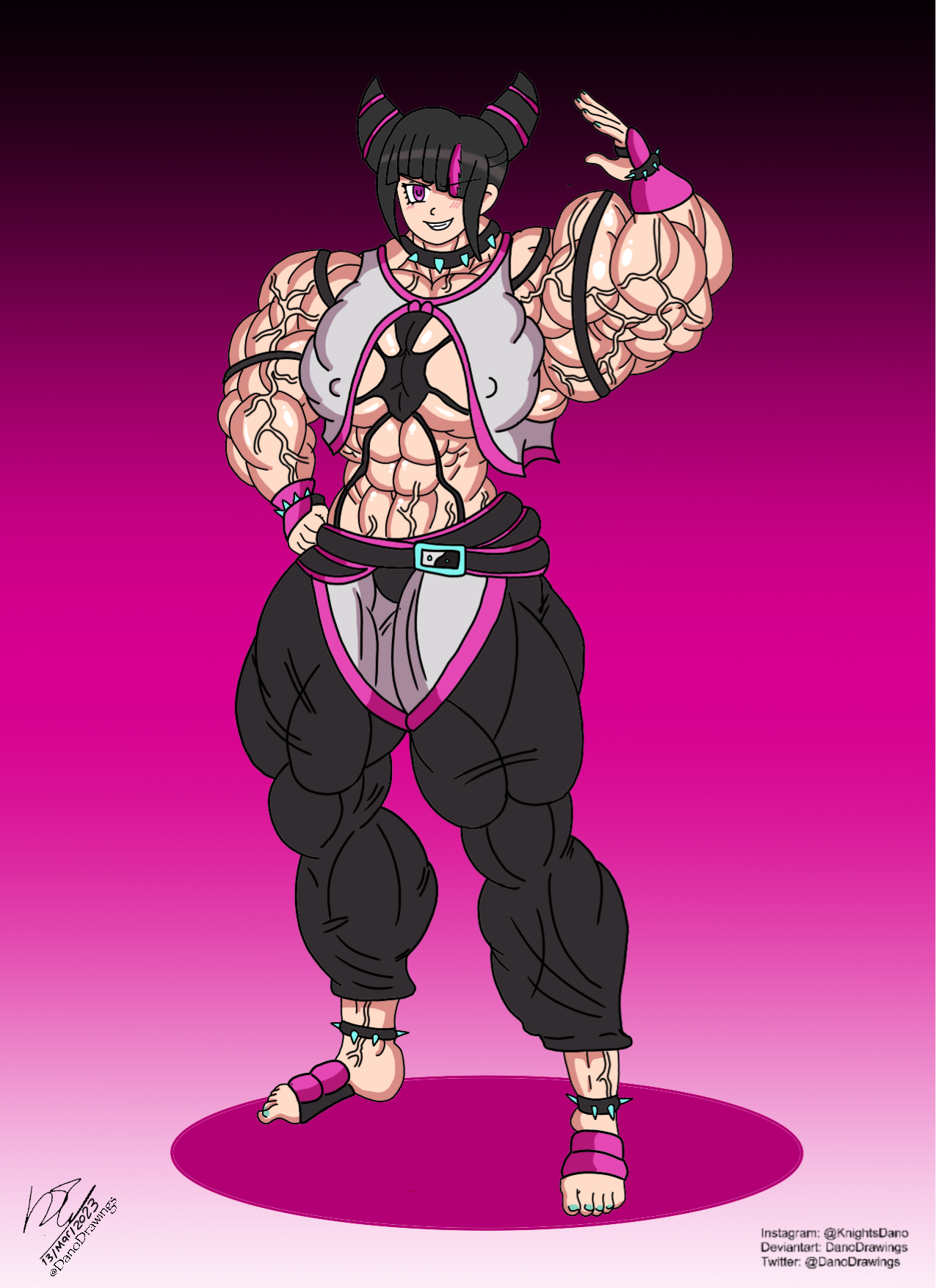 Commission Muscular Juri Han by DanoDrawings on DeviantArt Commission Muscular Juri Han by DanoDrawings on DeviantArt