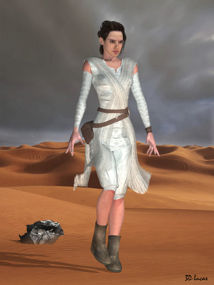 Rey Star Wars Vii By 3d Lucas On Deviantart