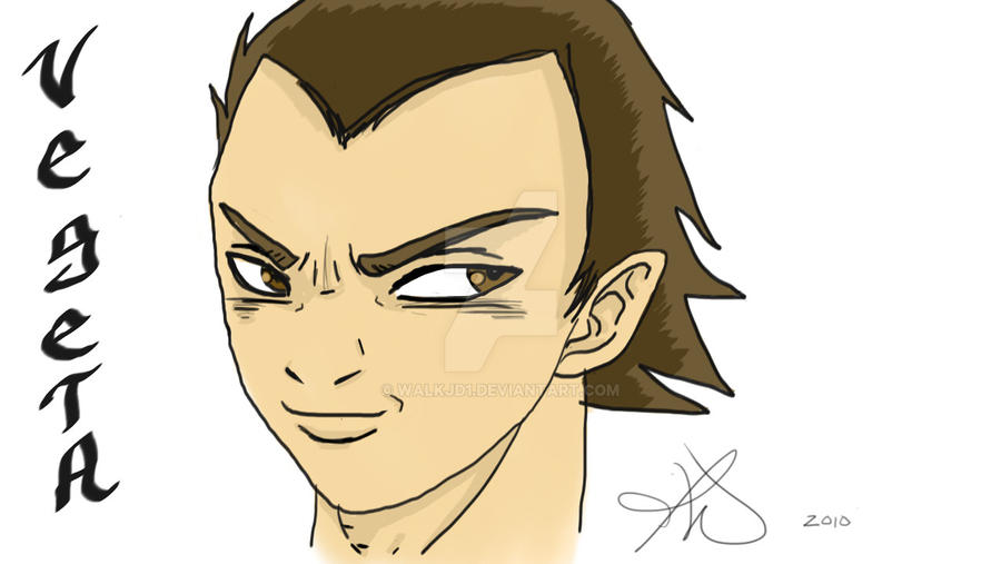 Real Anime Vegeta By Walkjd1 On Deviantart
