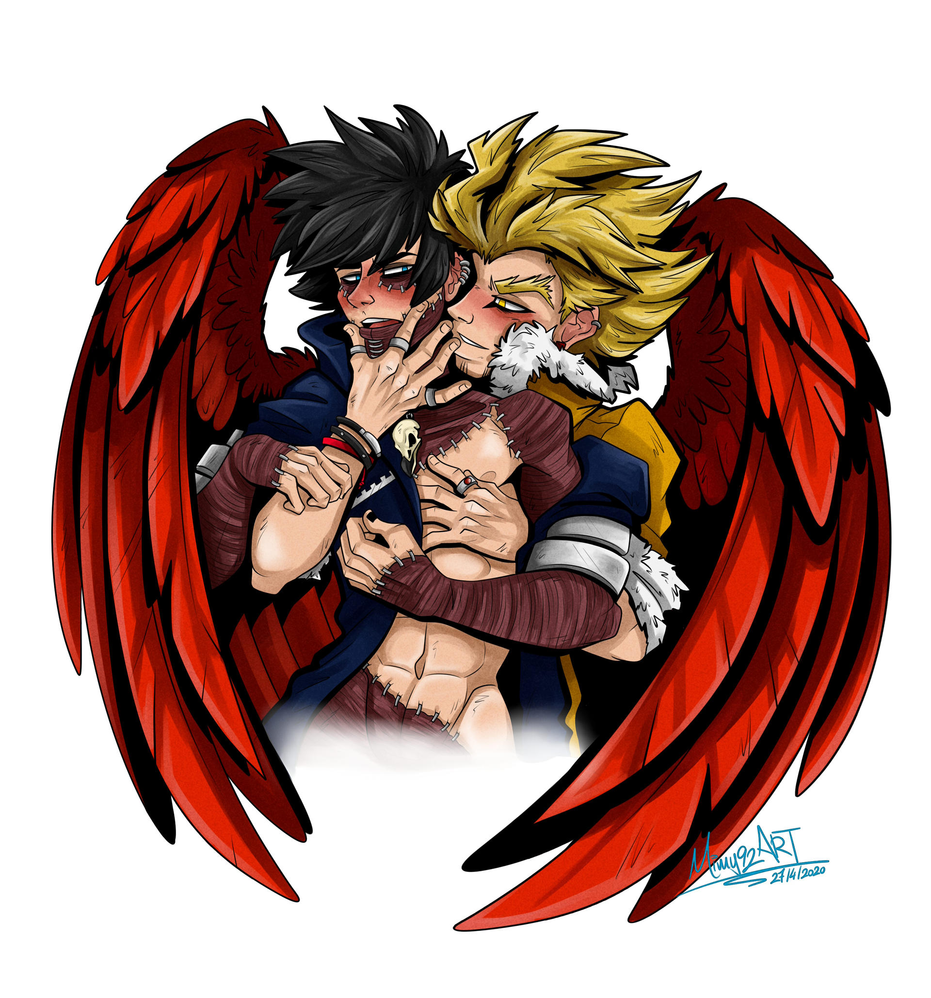 Commission Dabi X Hawks By Mimy92sonadow On Deviantart