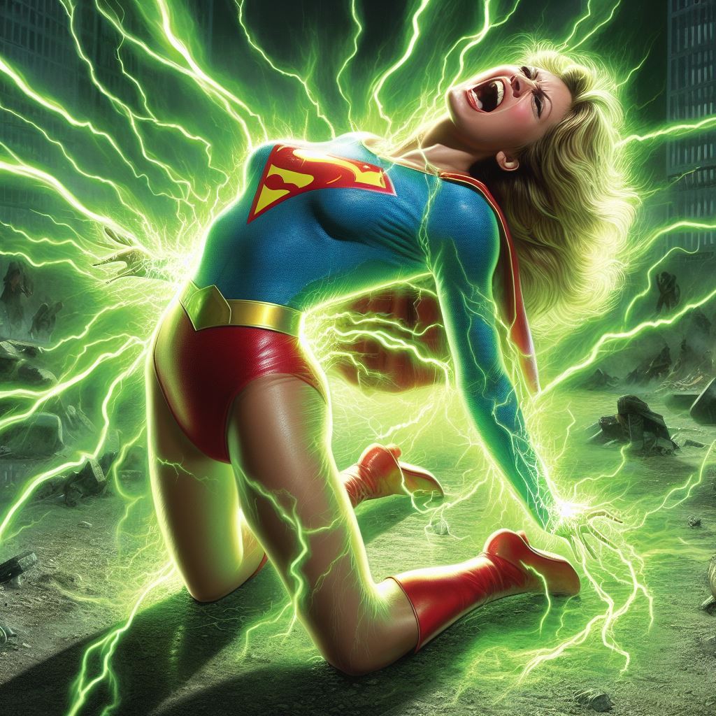 Supergirls Electric Kryptonite Perils By Necromancer Rev On Deviantart