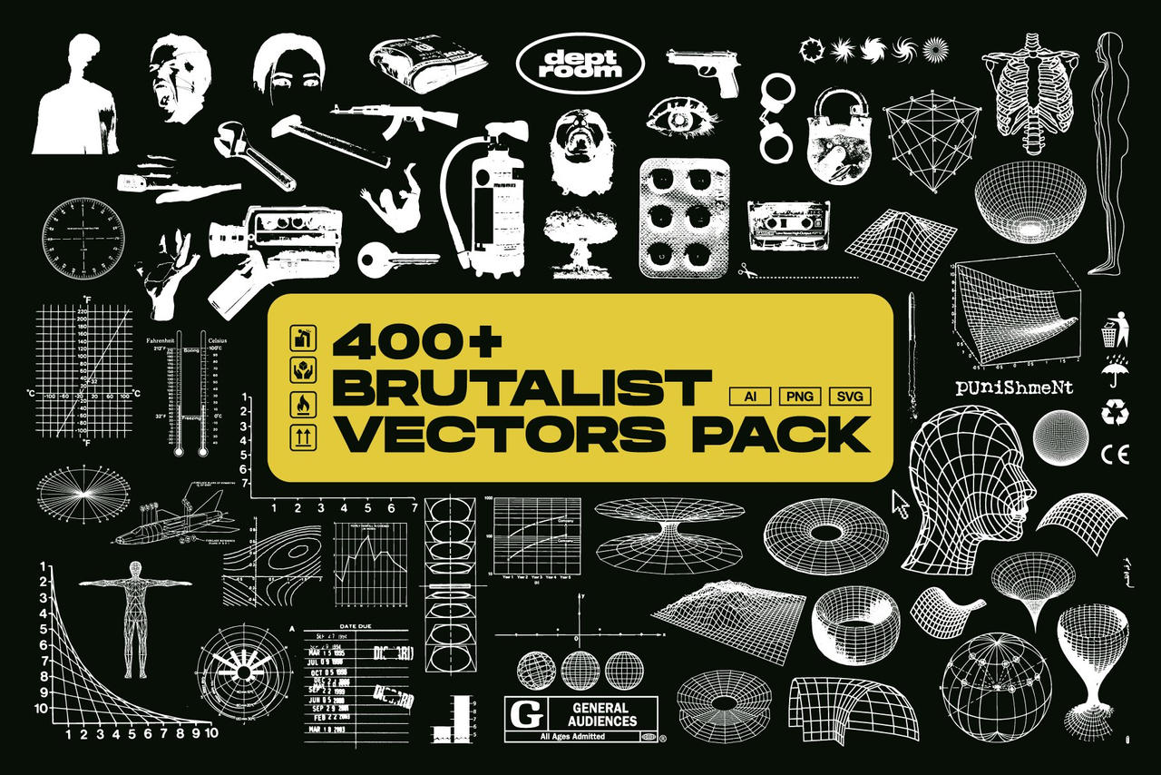 400 Brutalist Vectors Pack by tisatunaleenit on DeviantArt 400 Brutalist Vectors Pack by tisatunaleenit on DeviantArt