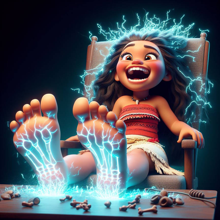 Moana Feet Electrocution Tickleai By Tjcyber47 On Deviantart