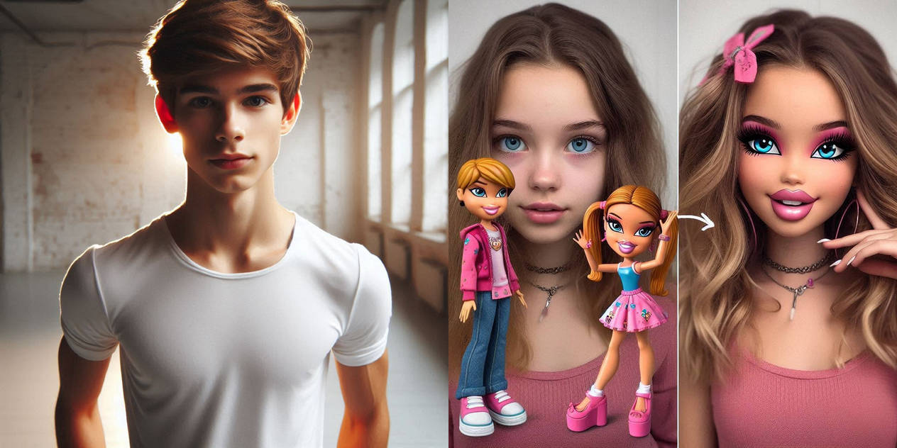 Boy Turned into Girl then into Living Bratz Doll by mejw1 on DeviantArt Boy Turned into Girl then into Living Bratz Doll by mejw1 on DeviantArt